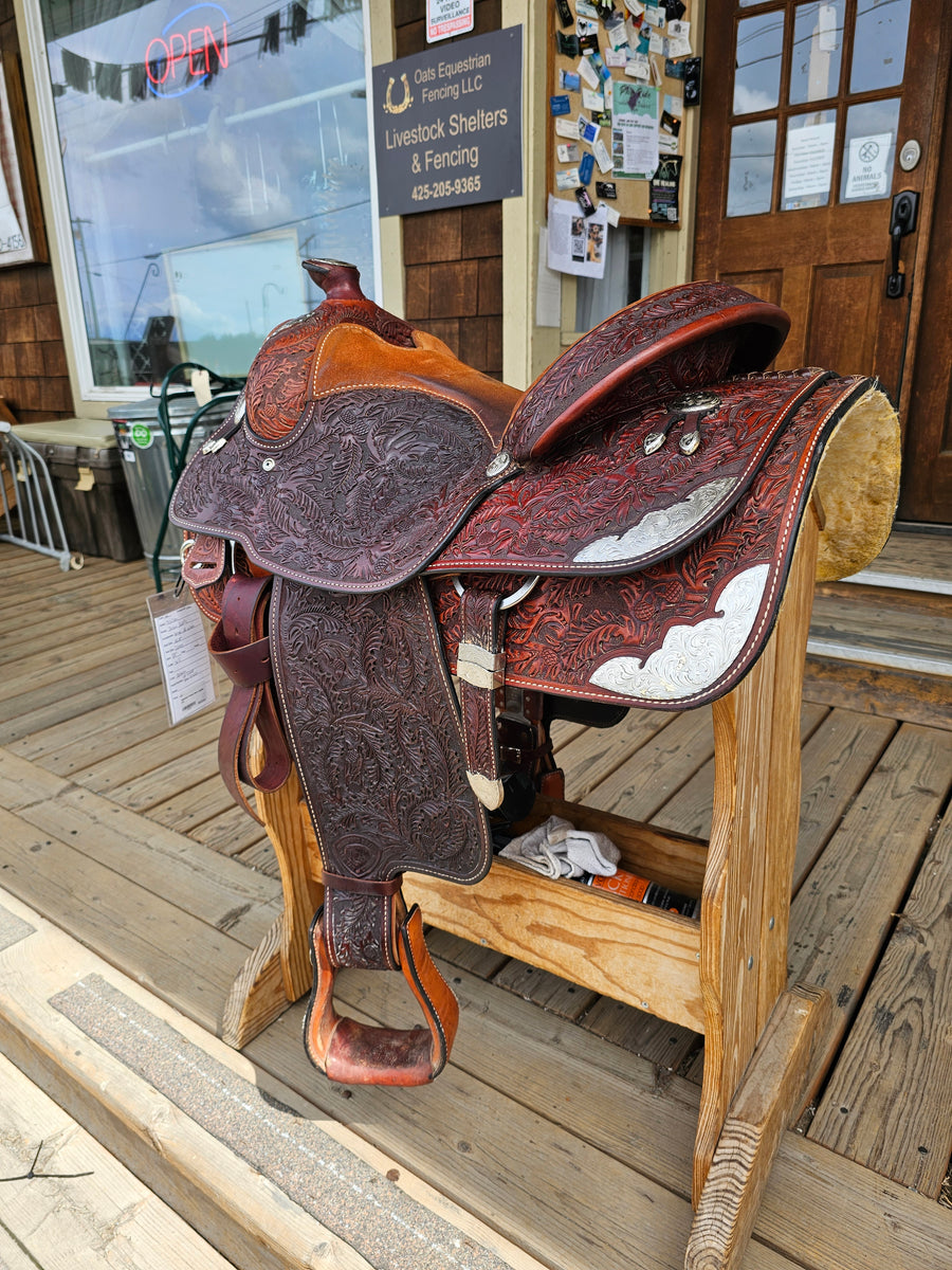15.5" Hereford Tex Tan Western Equitation Saddle – Northwest tack ...